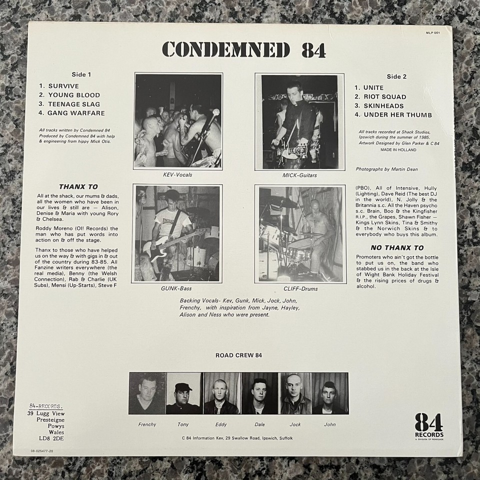 Condemned 84 - Battle Scared RARE Rock O Rama Punk Oi ISD SKINHEAD MLP ...