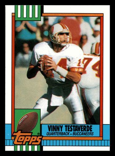 1990 Topps Vinny Testaverde Tampa Bay Buccaneers #407 Centered Mint | eBay