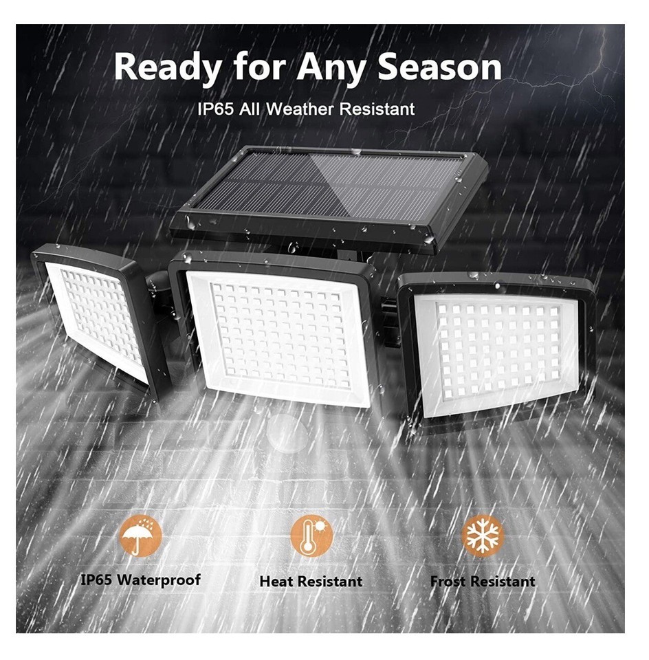 SZRSTH Solar Lights Outdoor - "210 LED Waterproof Motion Sensor ...