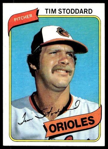 1980 Topps 314 Tim Stoddard Baltimore Orioles Rookie Baseball Card | eBay