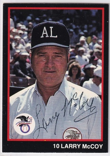 MLB UMPIRE Larry McCoy SIGNED RARE 1988 UMPIRES SET CARD AUTOGRAPHED | eBay