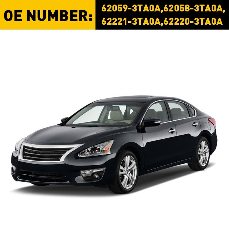 For Altima Sedan Retainer Bracket Front 13-15 Bumper 4PC Beam Mount ...