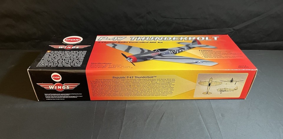 Cox Wings P-47 Thunderbolt RC Airplane ARF Kit - NIB 13234062041| eBay