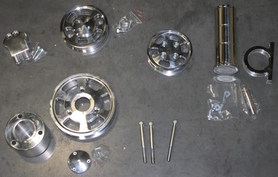 Partial CVF Racing 454-Wraptor-AC Front Accessory Drive Kit for Big ...