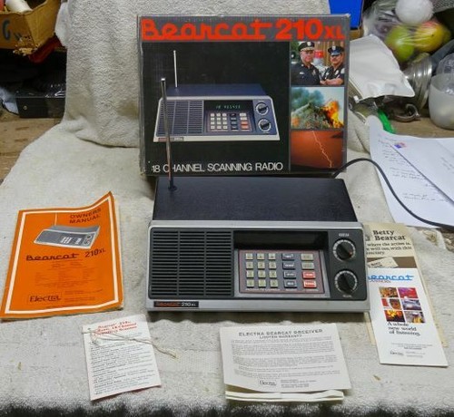 ** Vintage - BEARCAT 210XL - SCANNER - with ORIGINAL BOX and MANUAL ...