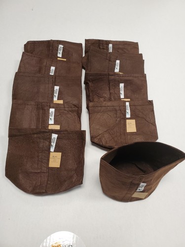 Root Pouch Boxer Brown 1 gallon pots 10 pack new | eBay