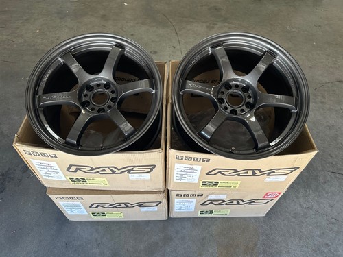 RAYS GRAMLIGHTS 57DR 18x9.5 5x114 22 EVO 8 9 10 WRX STI WHEELS RIM HS ...