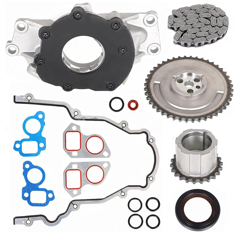M295 High Volume Oil Pump Kit w/ Gaskets & Timing Chain Fit For GM LS 5 ...