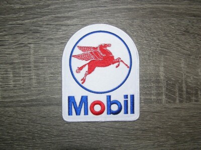 Mobil Oil "Flying Horse" Pegasus Embroidered Iron On Patch 3.5" x 4.5 ...