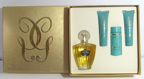 SHALIMAR Eau de Cologne Guerlain Paris 4 ct. Gift Set -Body Cream ...