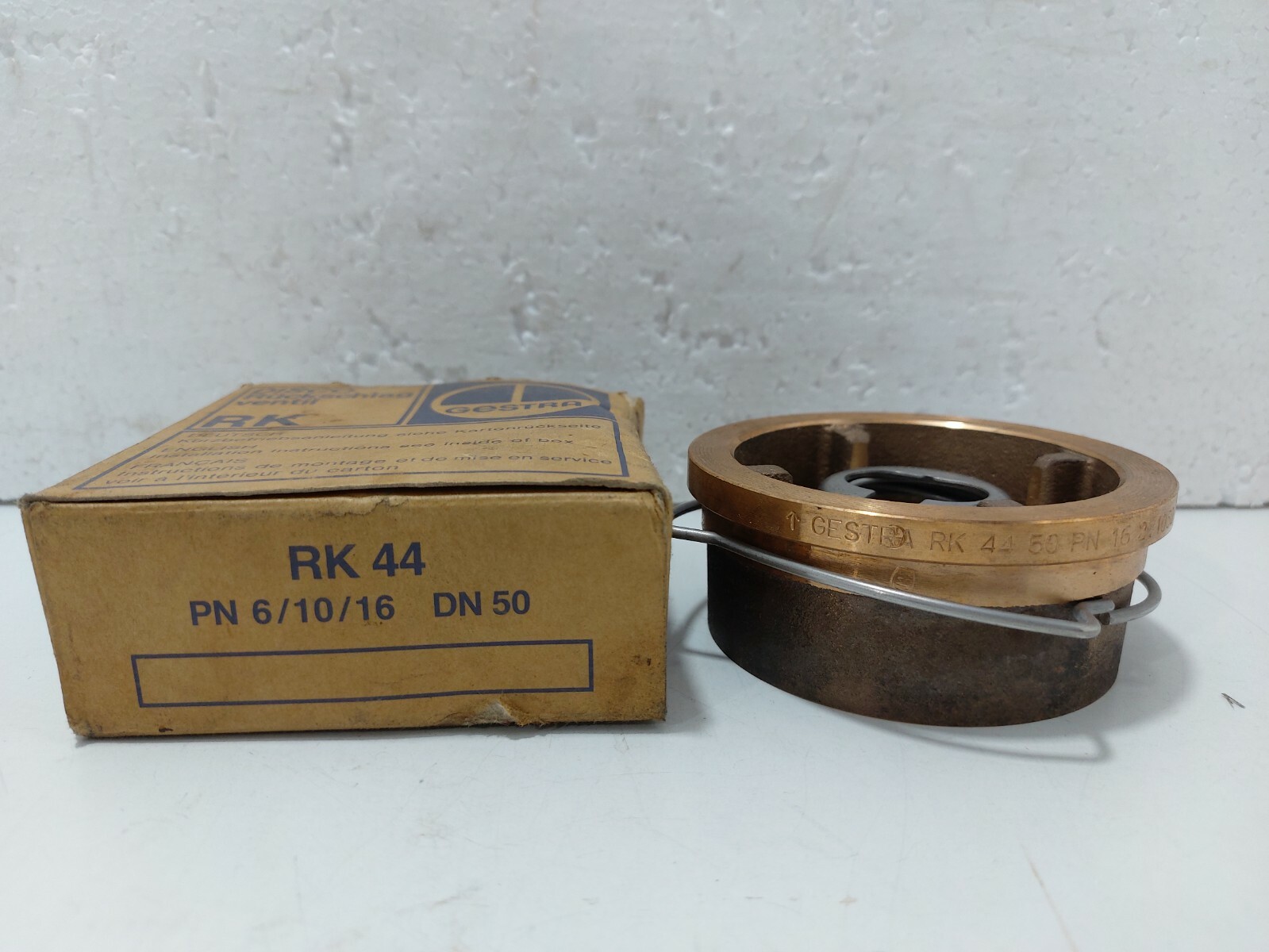 GESTRA FLOWSERVE 2-1/2" BRONZE WAFER CHECK VALVE RK44 SS INTERNALS for ...