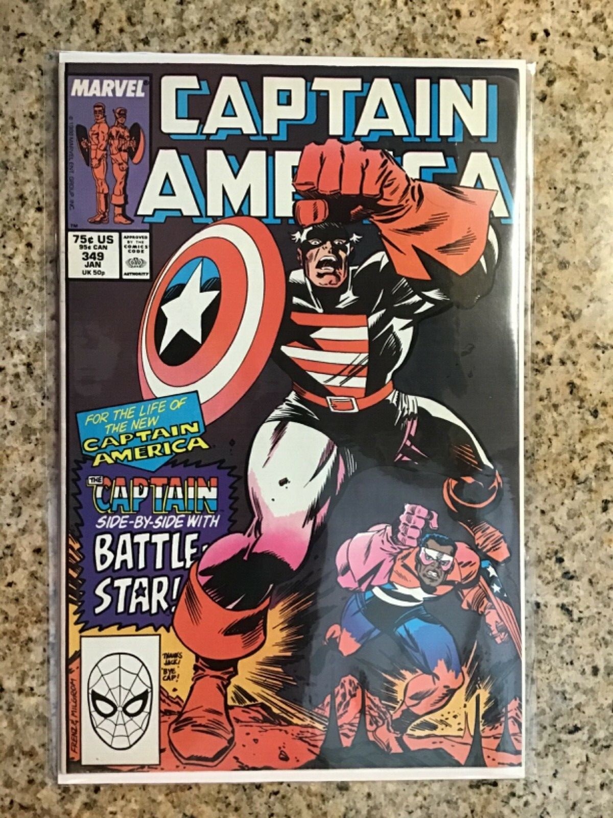 Captain America #349, John Walker & Battlestar, VF+ | eBay