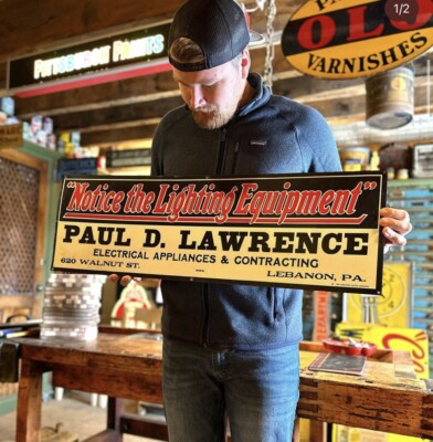 Vintage Sign Original RARE 1923 | eBay