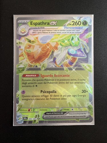Carta Pokemon Espathra Ex 006/091 Ita Italiano Destino Di Paldea | eBay
