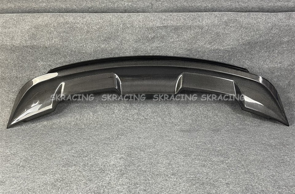 Carbon Fiber Double Layer Rear Trunk Spoiler Wing For Ford Mustang ...