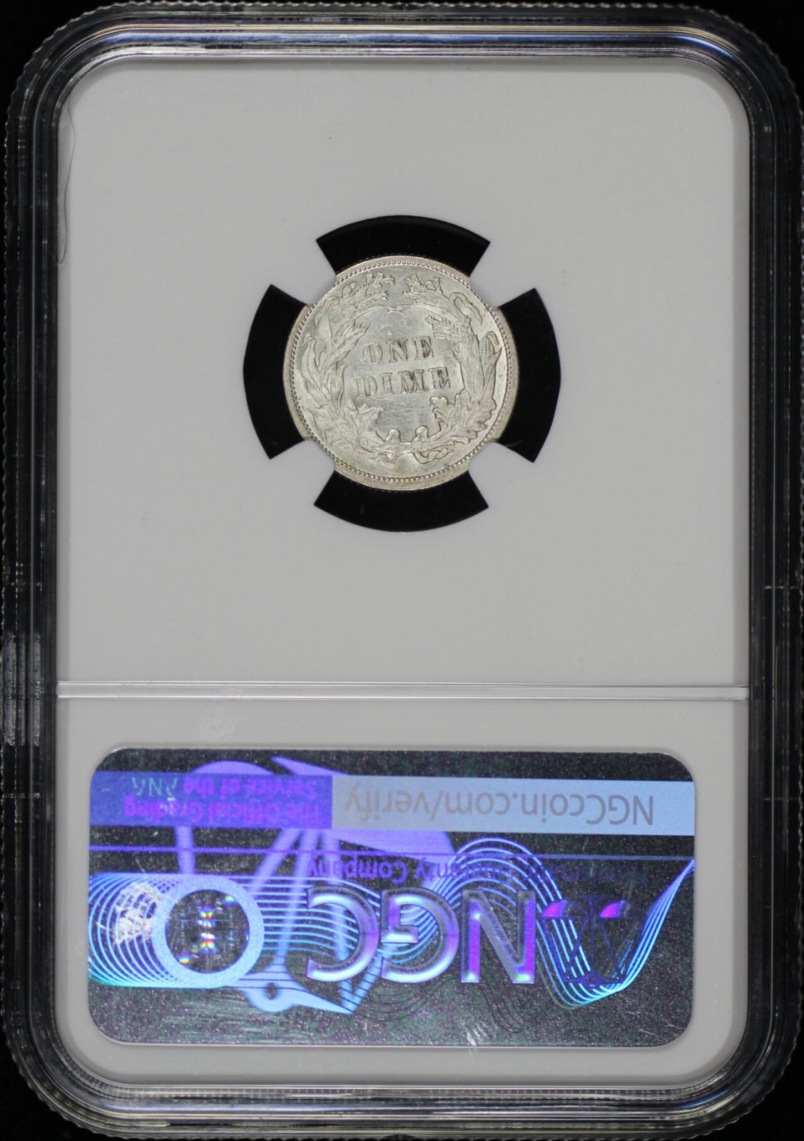 1876 SEATED LIBERTY DIME NGC MS 61 BRIGHT WHITE, GOOD STRIKE, DECENT ...