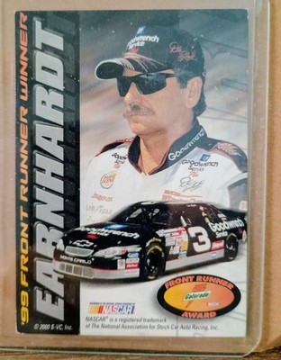 1999 Dale Earnhardt Press Pass Gatorade Front Runner Award Winner Card ...