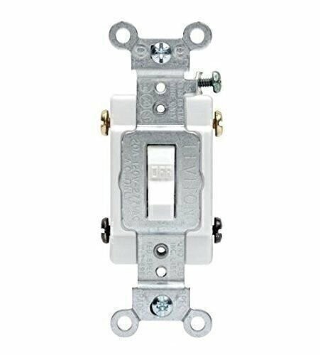 Leviton S04-CS220-2WS 20 Amp White Commercial Grade AC Quiet Switch ...