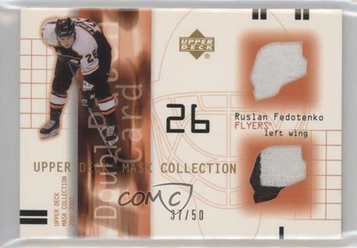 2001-02 Upper Deck Mask Collection Double /50 Ruslan Fedotenko #DP-RF ...