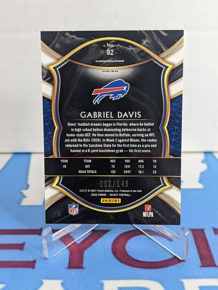 2020 Select Gabriel Davis Concourse Maroon Prizm RC /149 #82 | eBay