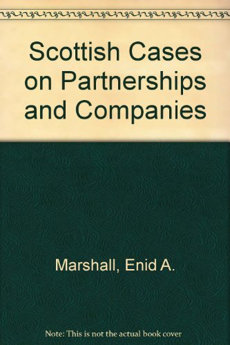 Scottish Cases on Partnerships and ..., Marshall, Enid 9780414006584 | eBay