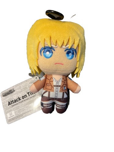 Armin Arlert Plush Doll Attack on Titan BANDAI Tomonui 6" Clip On | eBay