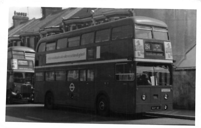 Vintage Photograph Double Decker Bus - Route 284 Potters Bar London (Z1 ...