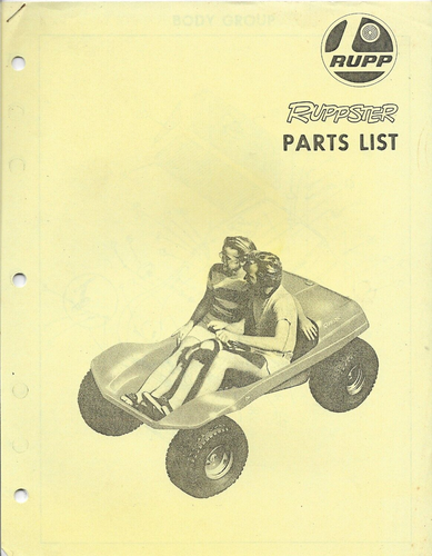 RUPP RUPPSTER DUNE BUGGY GO CART WALBRO CARBURETOR Part Diagrams Parts ...