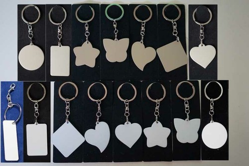10x Blank Metal Frame Shape Key Rings Heat Press machine Sublimation ...