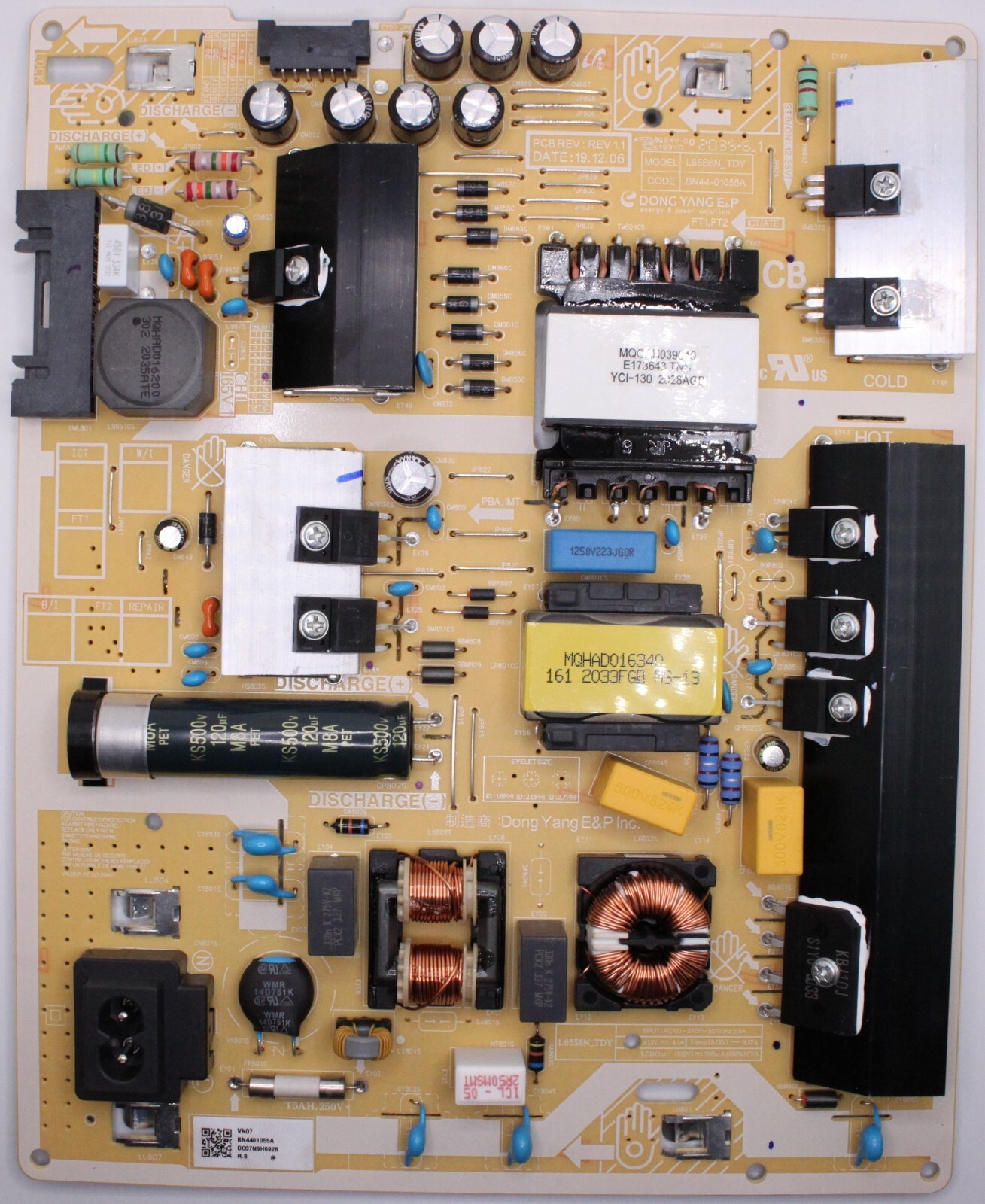 Samsung UN65TU7000FXZA ULTRA HD SMART LED TV POWER SUPPLY BOARD BN44 ...