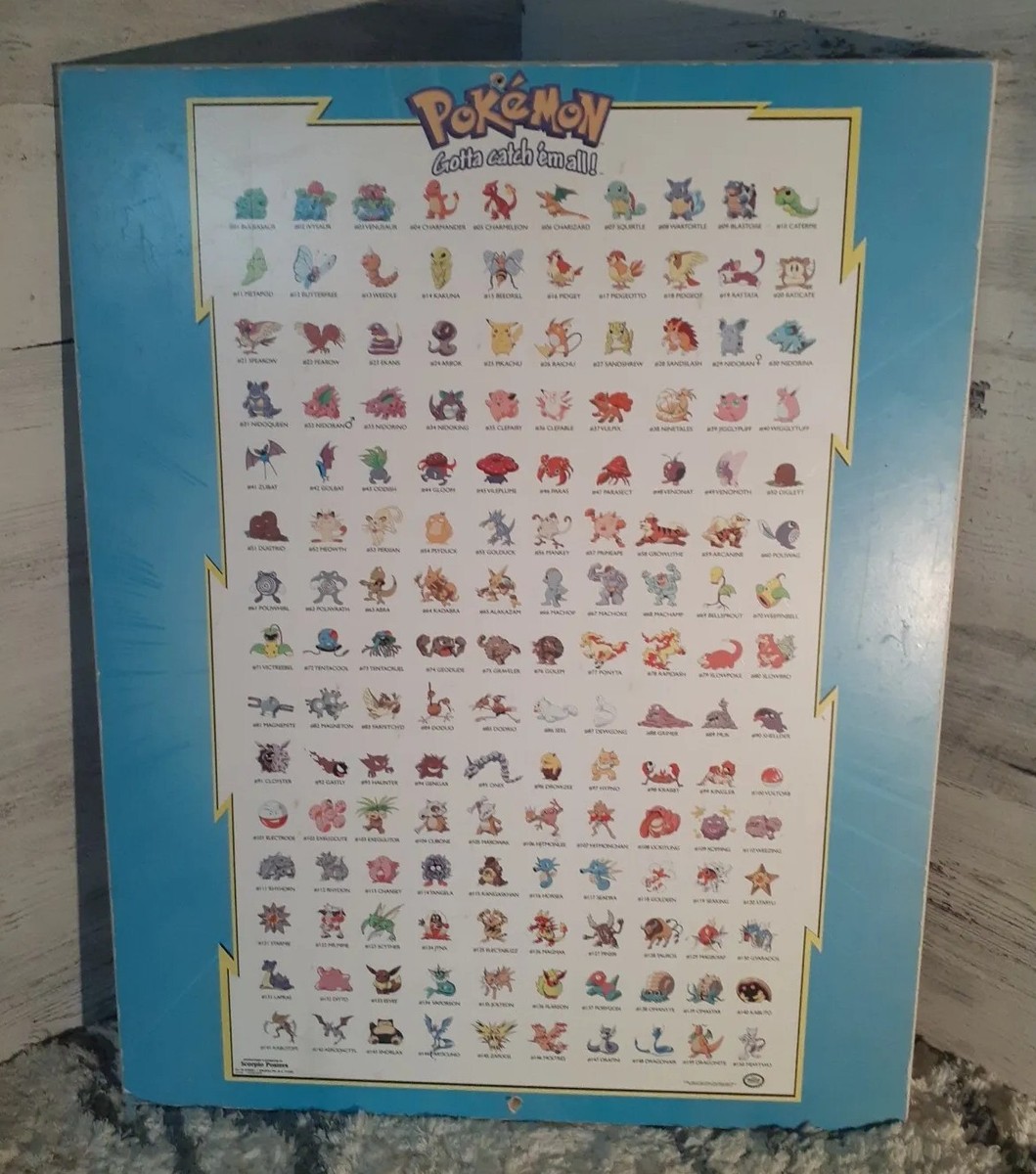 Original 150 Pokemon Poster