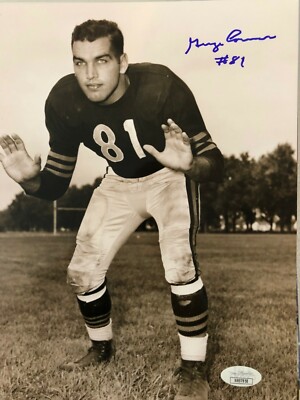 Autographed George Connor 8x10 Chicago Bears Football photo - w/ JSA ...