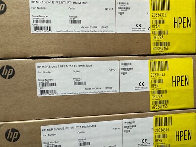 JH172A HPE MSR 8 Port E1 FE1 T1 FT1 Hmim Module - Brand New | eBay