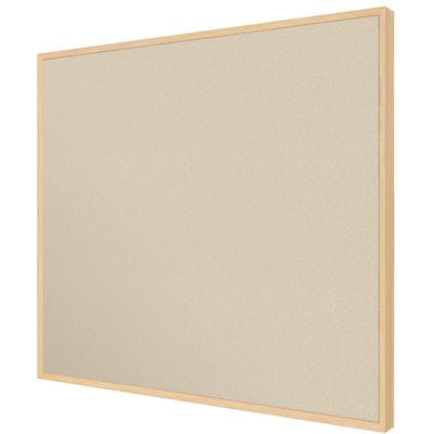 Ghent's Fabric 4' x 5' Bulletin Board with Maple Trim in Beige | eBay