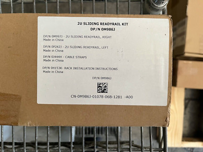 Genuine Dell PowerEdge R710 2U Sliding Ready Rail Kit M986J New Open ...