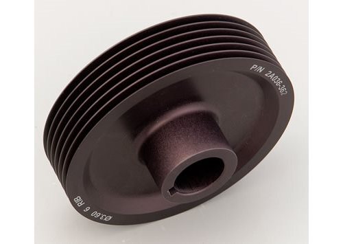 Vortech Pulley Supercharger Serpentine Aluminum Black 6-Groove 2.62 ...
