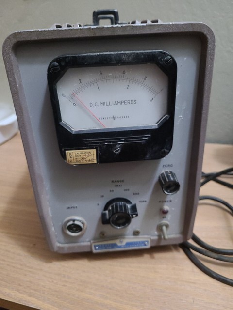Hewlett Packard HP Vintage 428A Clip-on DC Milliammeter Agilent for ...