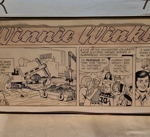 WINNIE WINKLE original comic strip pen illustration 1970 | eBay