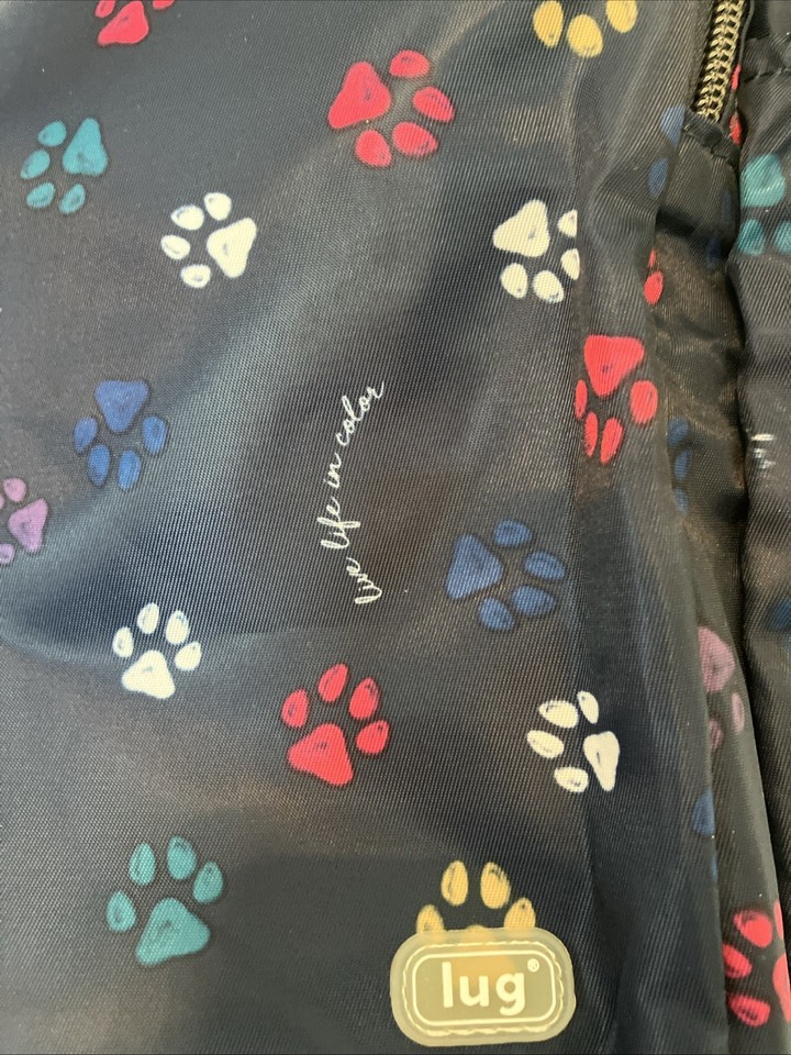 LUG Ranger XL Packable Travel Tote Bag Trolley Sleeve Puppy Paws VGUC ...
