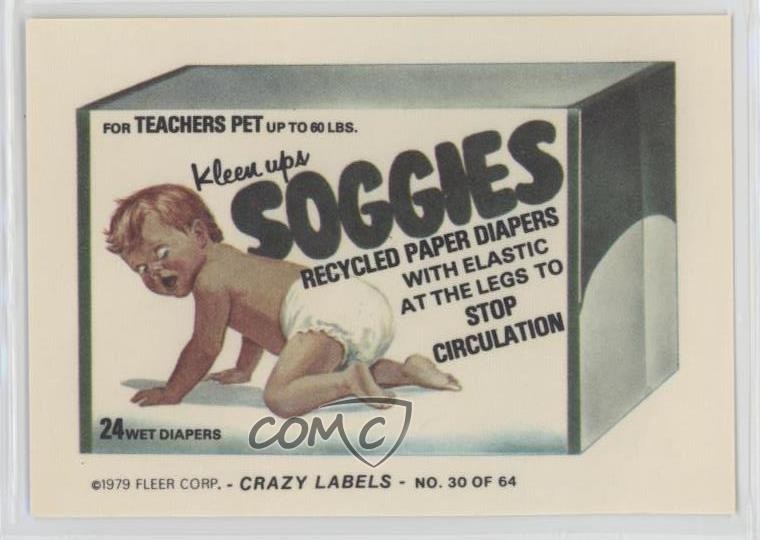 1979 Fleer Crazy Labels Cannibal's Jungle Soup (Soggies Back) #9 5rq | eBay