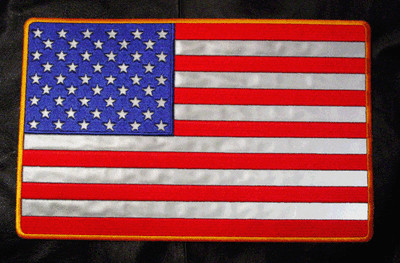 REFLECTIVE USA Flag NIGHT VISION AMERICAN FLAG 11*7 INCH PATCH | eBay