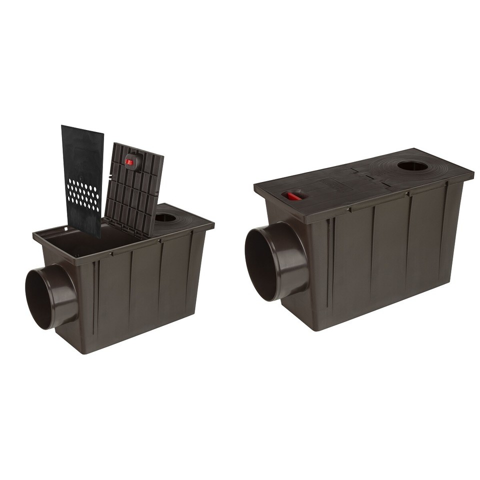Downpipe Gutter Settler Ø 50mm-125mm Underground Drain Pipe Hopper ...