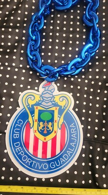 Chivas De Guadalajara Futbol Oversized Fan Chain Necklace Acrylic | eBay
