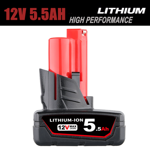 Akku Für Milwaukee M12 Akku 12V XC 5.5 AH 4932430064 48-11-2440 2411 ...