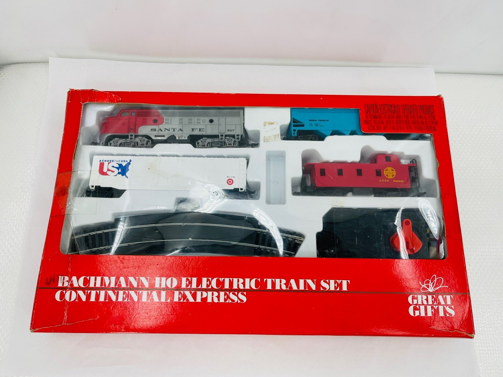 Bachmann HO Scale Electric Train Set Continental Express Santa Fe ...