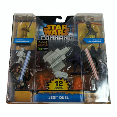 2014 Hasbro Star Wars Command Jedi Duel Kanan & The Inquisitor Army ...