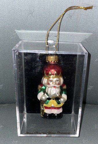 Unique Treasure 3” Handcrafted Glass Santa Ornament In Display Gift Box ...