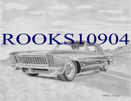 1965 Buick Riviera CLASSIC CAR ART PRINT | eBay
