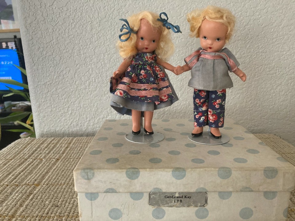 Nancy Ann Storybook Doll ~ #178 Gerda and Kay PT JT Very RARE Pair ...