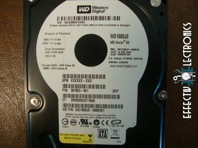 Western Digital WD1600JS-60MHB1 Dcm : Hsbhntjah 160gb SATA 3.5 " Rigide ...